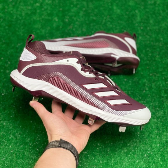 adidas | Shoes | Adidas Icon 6 Bounce Mens Metal Baseball Cleats Maroon ...